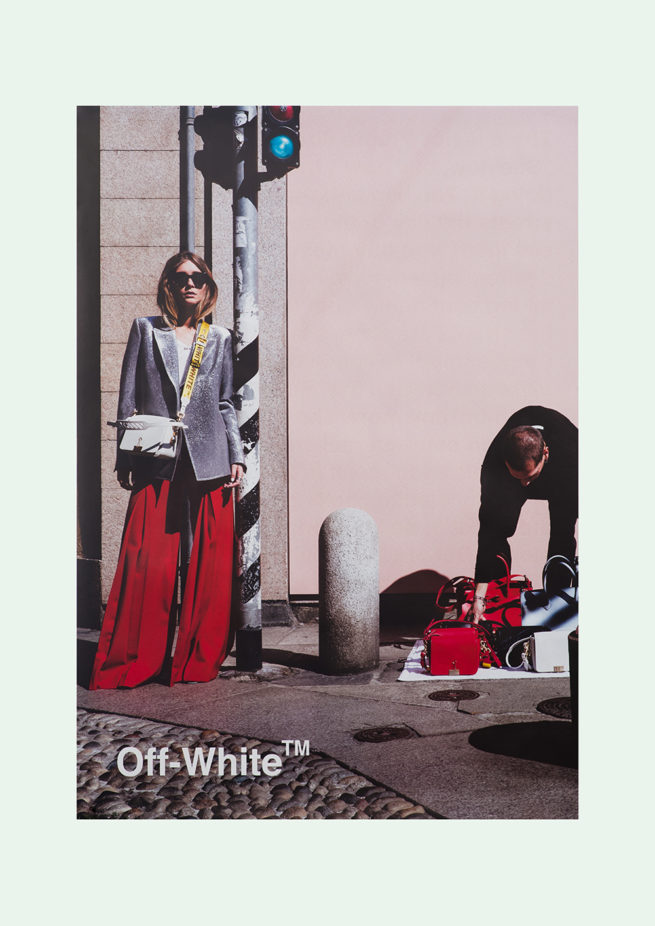 Off White Selling Posters Of Its 'Binder Clip' Bag Street Sale | SNOBETTE