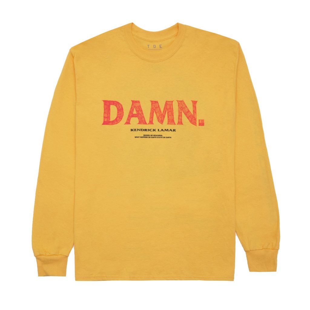 TDE stocks store with Kendrick Lamar 'Damn' merchandise