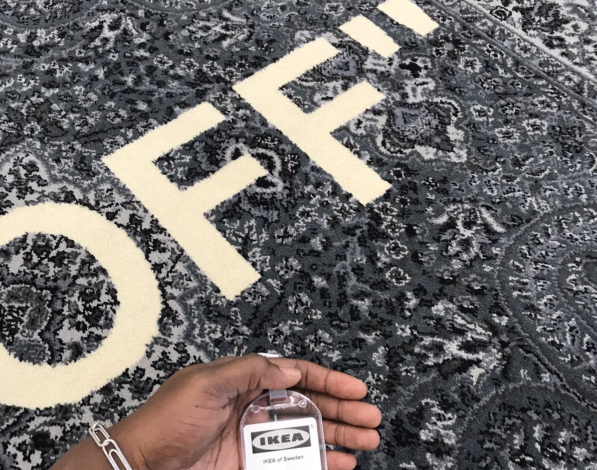 Virgil Abloh Visits Ikea And Reveals 'Get Off' Rug Included In ...