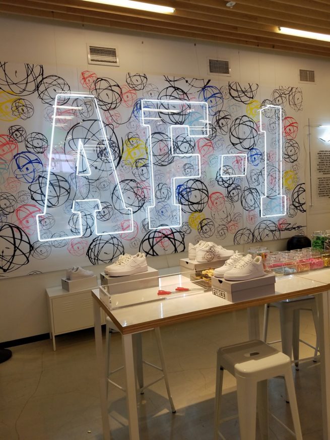 Nike's SoHo Store's Customization Studio For Air Force 1 Shoes And Apparel