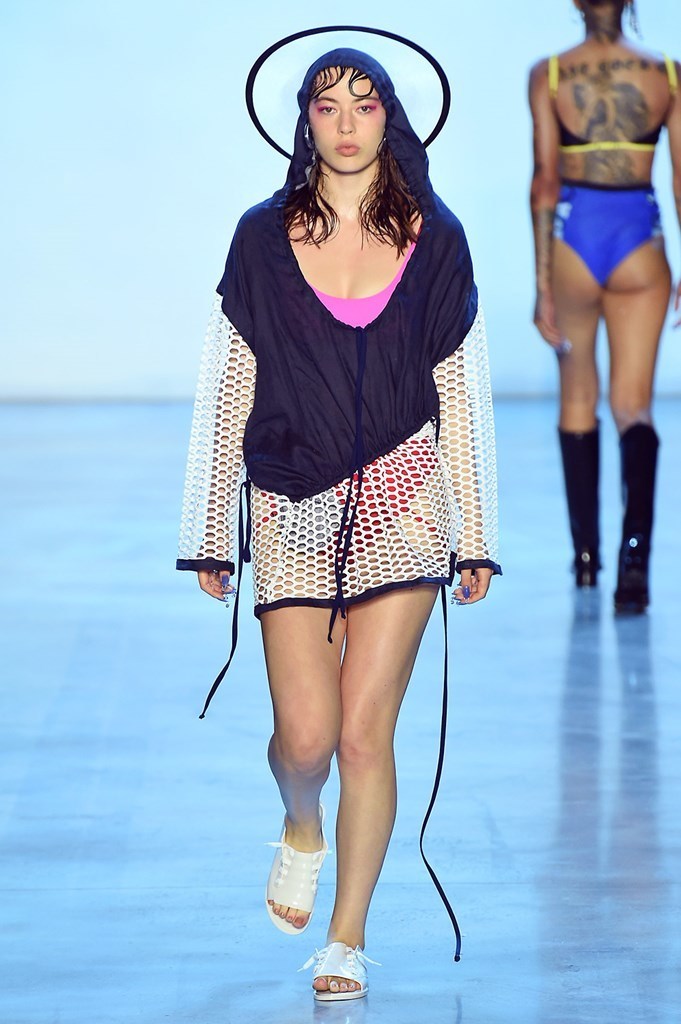 Chromat Comes Through Dripping Water For Spring 2019