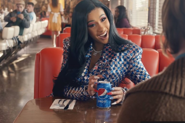 Cardi B Previews Super Bowl Pepsi Commercial