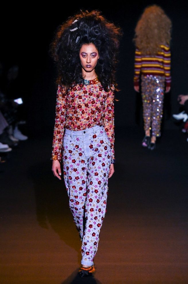 Ashish Makes A Big Sequin And Hair Statement For Fall 2019