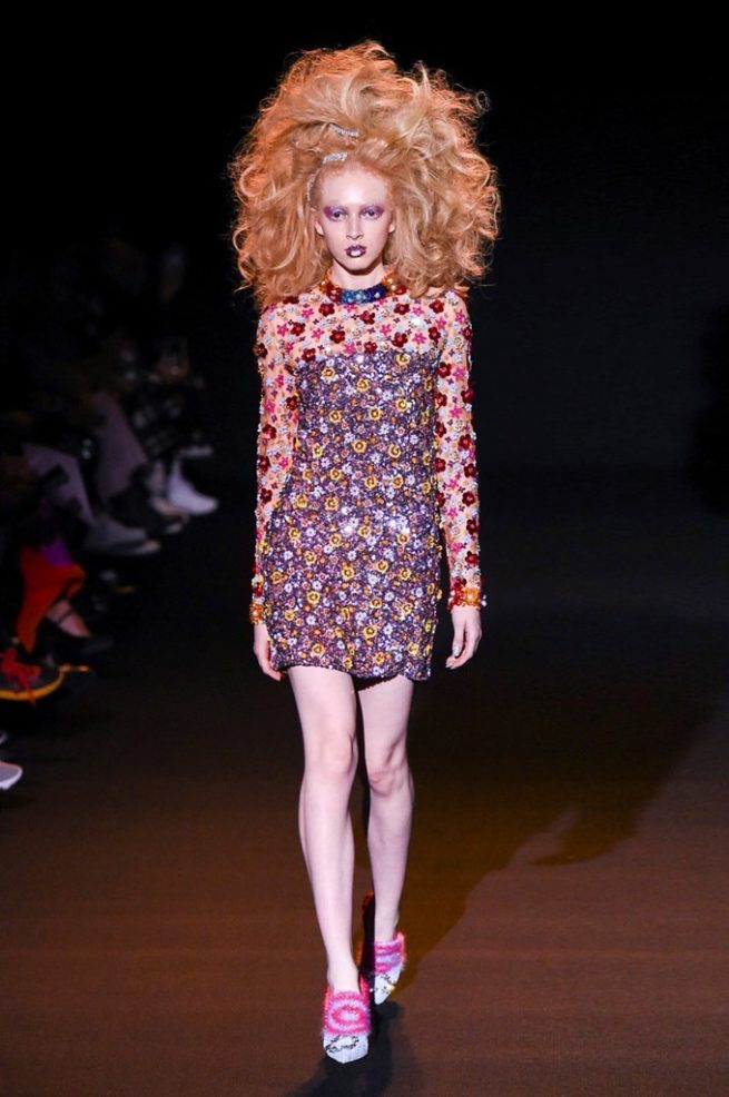 Ashish Makes A Big Sequin And Hair Statement For Fall 2019