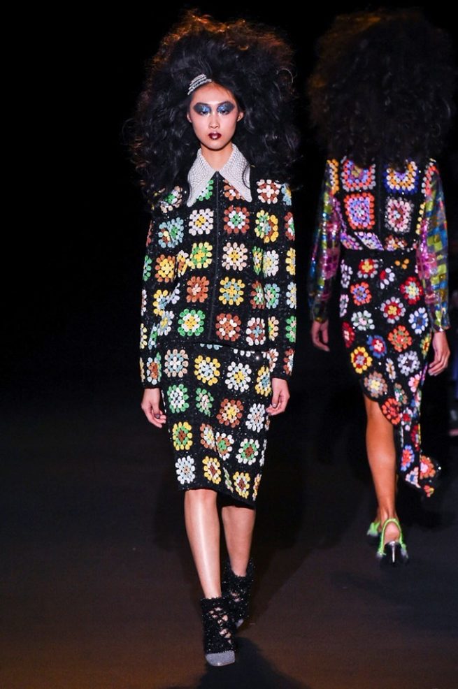 Ashish Makes A Big Sequin And Hair Statement For Fall 2019