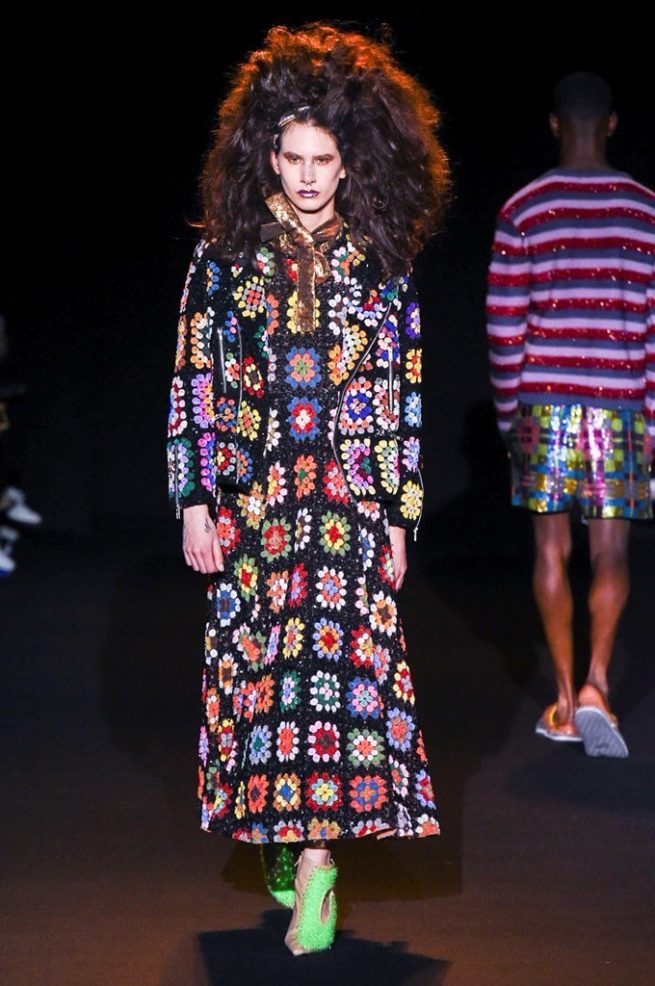 Ashish Makes A Big Sequin And Hair Statement For Fall 2019