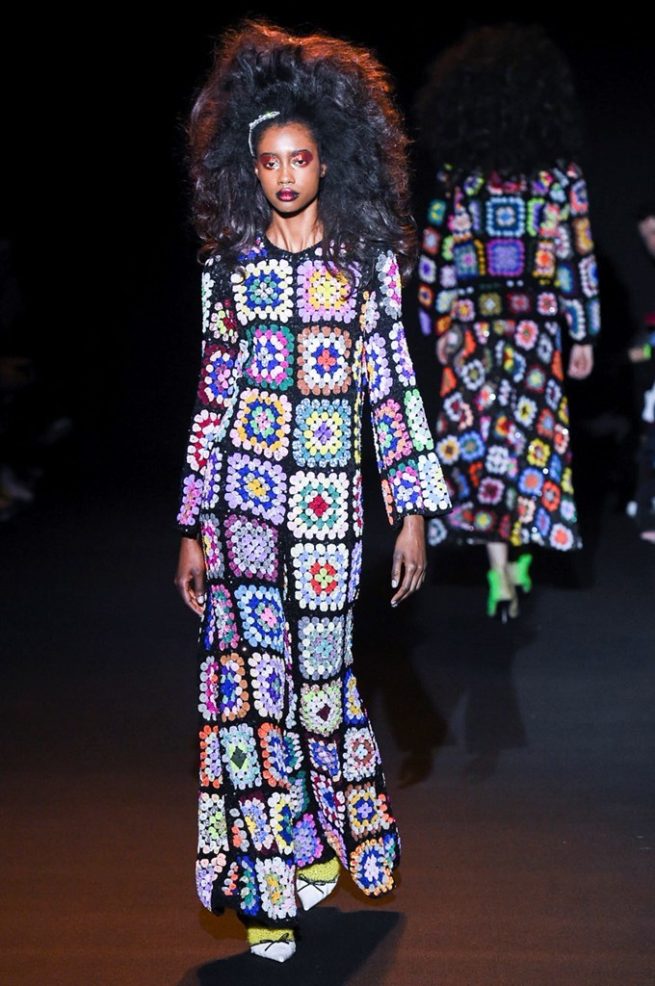 Ashish Makes A Big Sequin And Hair Statement For Fall 2019