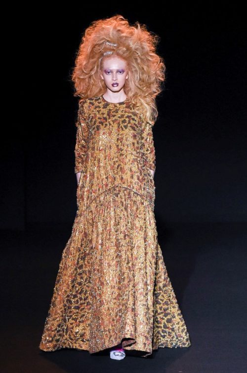 Ashish Makes A Big Sequin And Hair Statement For Fall 2019