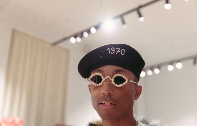 Pharrell Williams Previews Tiffany Eyewear Collab During Paris Fashion Week